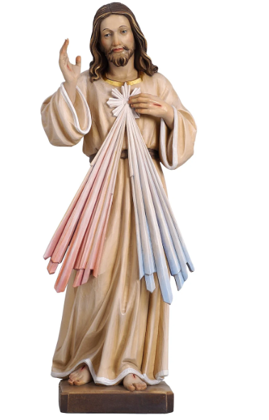 Divine Mercy Jesus statue Divine Mercy of Christ figurine Jesus I trust ...