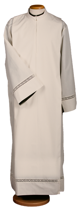 liturgical smock polyester and cotton smock Korean collar clergy smock ...