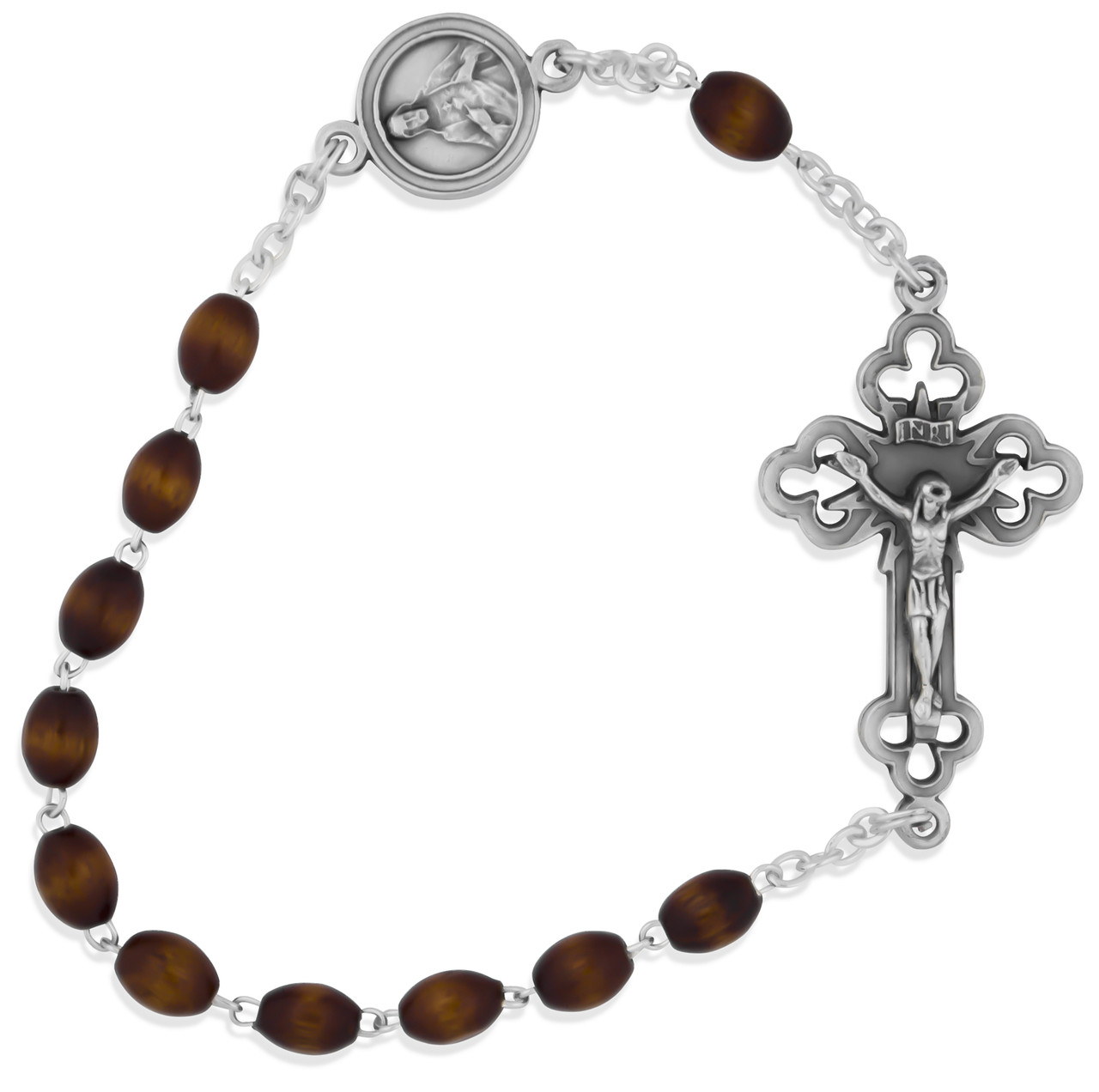 One Decade Kant Tangle Rosary with Natural Wood Beads - Trinity Church ...