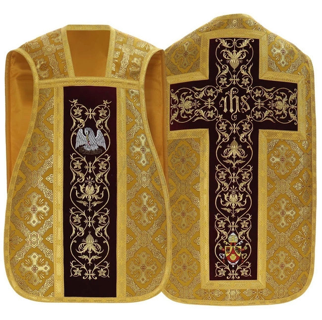 Gold Roman Chasuble - Trinity Church Supply