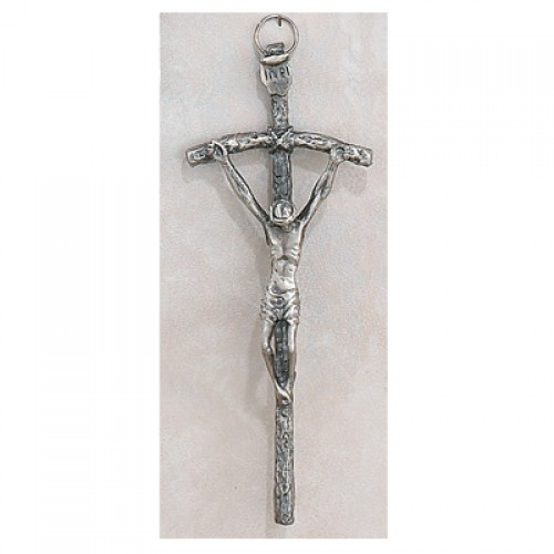 10" ALL SILVER CRUCIFIX - Trinity Church Supply