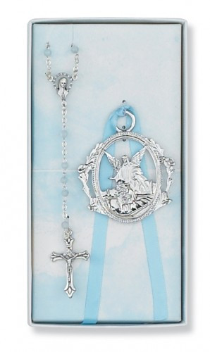 BOY CRIB MEDAL/CARDED - Trinity Church Supply