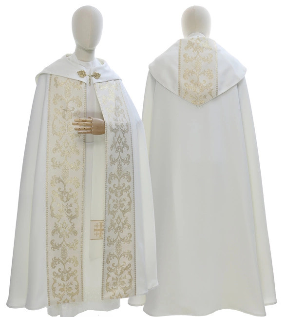 Cream Gothic cope Liturgical vestments Gothic cope Clergy robe Sacred ...