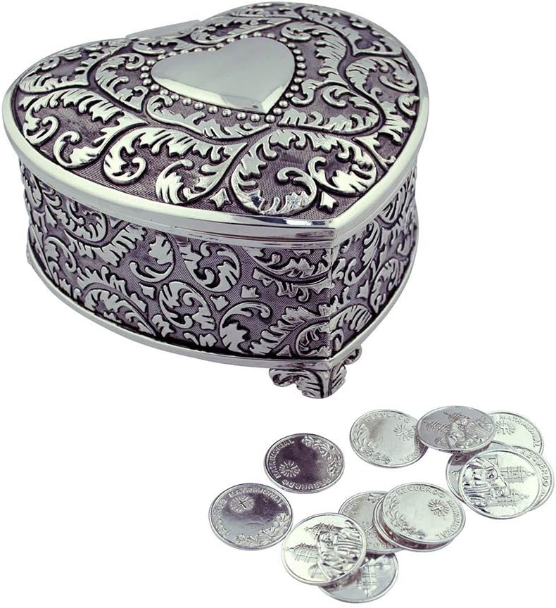 Wedding coin set Vine swirls hearts wedding set Spanish wedding coins ...