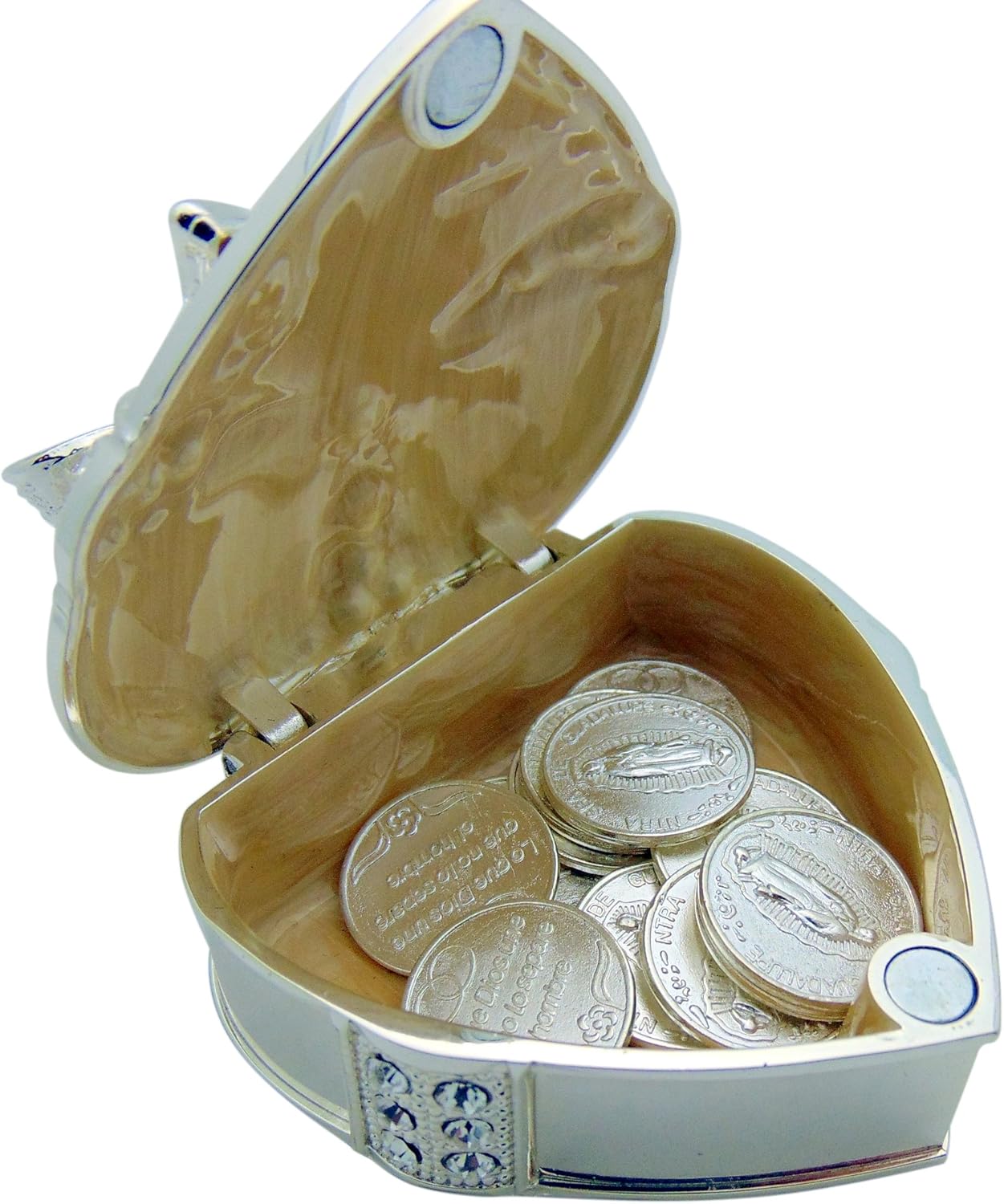 Corazón de Boda Coin Set Heart-Shaped Wedding Coin Set Arras de Boda ...