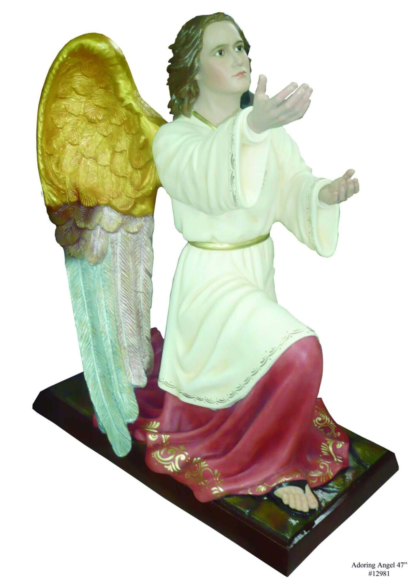 39 inch angel statue Large guardian angel figurine Left and right ...