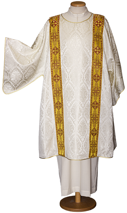 Damask dalmatic Catholic deacon vestment Liturgical dalmatic with braid ...