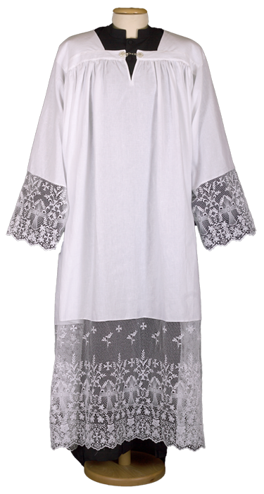 pure linen alb, embroidered alb for priests, Catholic liturgical alb ...