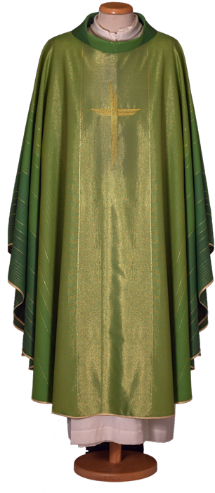 lurex wool chasuble, light chasuble for Mass, Catholic liturgical ...