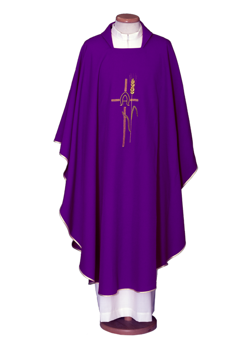 economic chasuble affordable priest vestment 100% polyester chasuble ...
