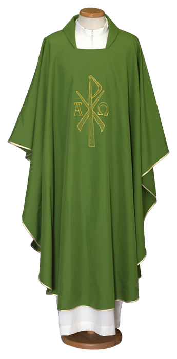 economic chasuble, 100% polyester chasuble, square collar vestment ...