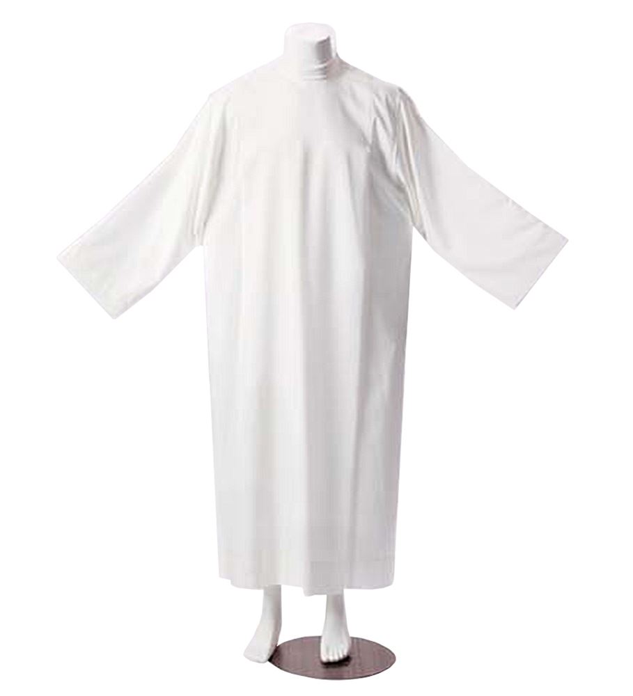 Tervilor alb, clergy alb, summer-weight alb, pure white alb, priest ...