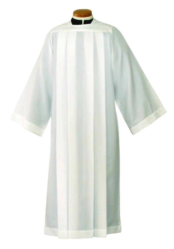 clergy alb, poplin clergy alb, square neck alb, silky smooth alb ...