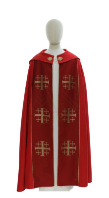 Red Gothic Cope Gothic Cope Liturgical Vestment Red Clergy Cope ...