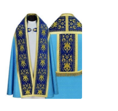 Light Blue Marian Cope Gold Marian Roman Cope Marian Roman Cope ...