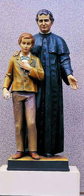 Don Bosco statue Dominic Savio statue Hand carved religious statue ...