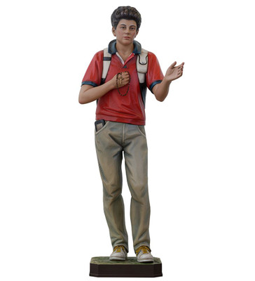 Blessed Carlo Acutis statue Hand carved Carlo Acutis sculpture 60 inch ...