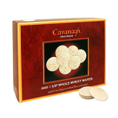 Whole Wheat Communion Wafers 1-3/8" (Box of 1000) - Cavanagh - Cross ...