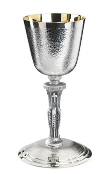 Silver-Plated Chalice Gold-Lined Chalice Cup Straw Texture Chalice ...