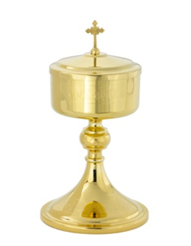 Radiance 24K Gold-Plated Ciborium Gold-Plated Liturgical Vessel Elegant ...