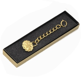 24K gold key ring Tabernacle key holder Golden key accessory Clergy key ...