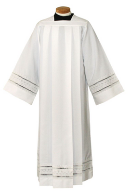 Celestia Clerical Tunic Embroidered eyelet Square neck tunic 100% ...