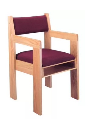 Arm Chair with Book Rack Underseat Book Storage Chair Chair with Front ...
