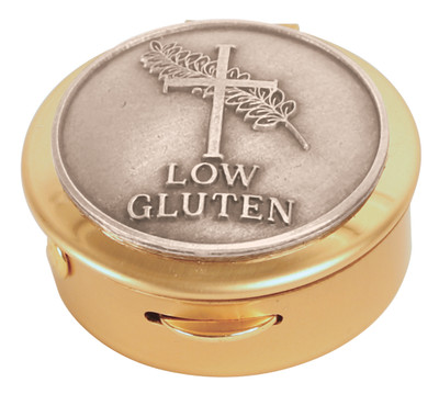 Brass Host Cap Pewter 'Low Gluten' Medallion 8 Host Capacity Low Gluten ...