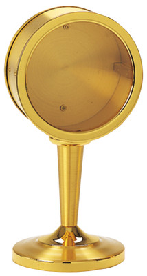 24K Gold Plated Relic Case Relic Display with Silver Cross Gold and ...