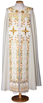 pure wool cope, Roman cope, liturgical vestment, gold embroidered cope ...