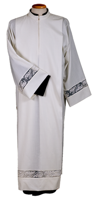 polyester wool alb, all-season clergy alb, Korean collar liturgical alb ...
