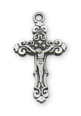 Sterling Silver Cross on a 16" Chain with a Lovely Gift Box - Trinity ...