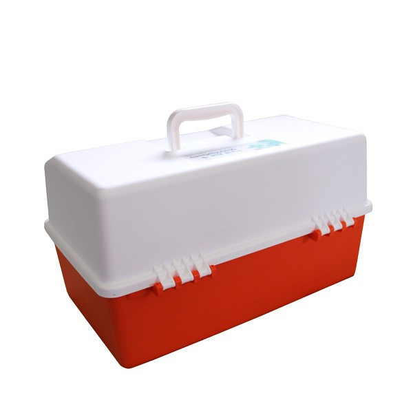 Buy Empty Large First Aid Box 2 Tray Orange White Online