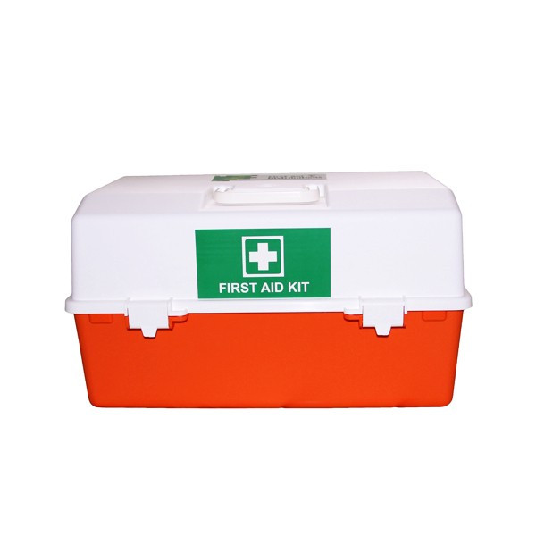 Buy Empty Large First Aid Box 2 Tray Orange White Online