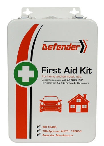 Buy Defender Tough First Aid Kit Metal Case Home Car Kit Online
