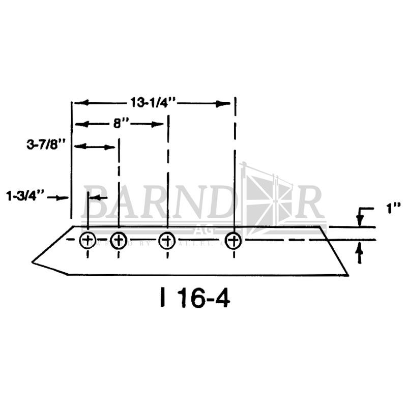Granit Wiese 14" 4 Bolt CIH Plow Share | WLWI144 | Barndoor Ag