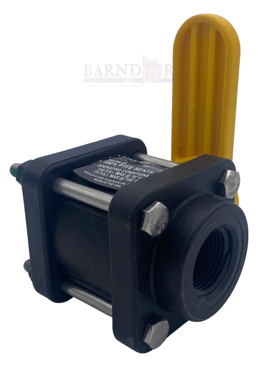 Banjo Polypropylene Full Port Bolted Ball Valve - 3/4 inch | V075 ...