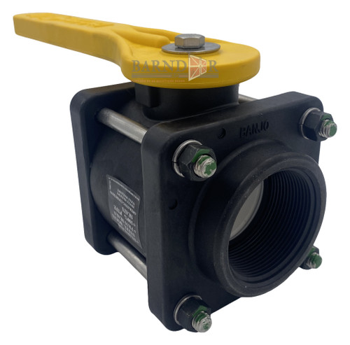 Banjo Ball Valve 2" Full Port Female NPT 4 Bolt | V204FP | Banjo ...