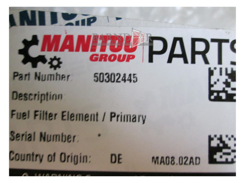 Manitou Primary Filter Element | 799968 | Manitou | Barndoor Ag
