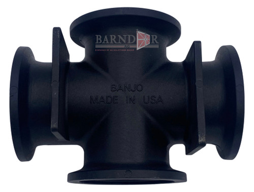 Banjo 2" Full Port Flanged Cross | M220CR | Barndoor Ag