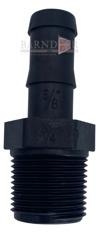 Banjo 3/4" Male Thread X 5/8" Hose Shank | HB075-058 | Barndoor Ag
