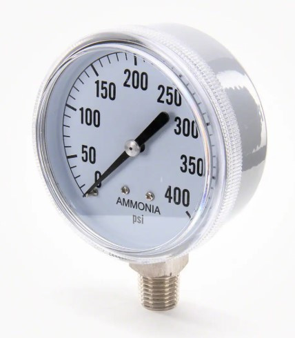 Valley Industries 2.5" SS Dry NH3 Gauge, 400PSI | 2180DSX400 | Barndoor Ag