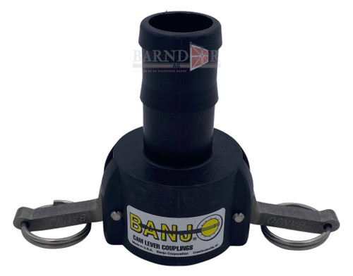 Banjo CamLever (C) 1½″ Female Coupler X 1½″ Hose Barb Poly | 150C