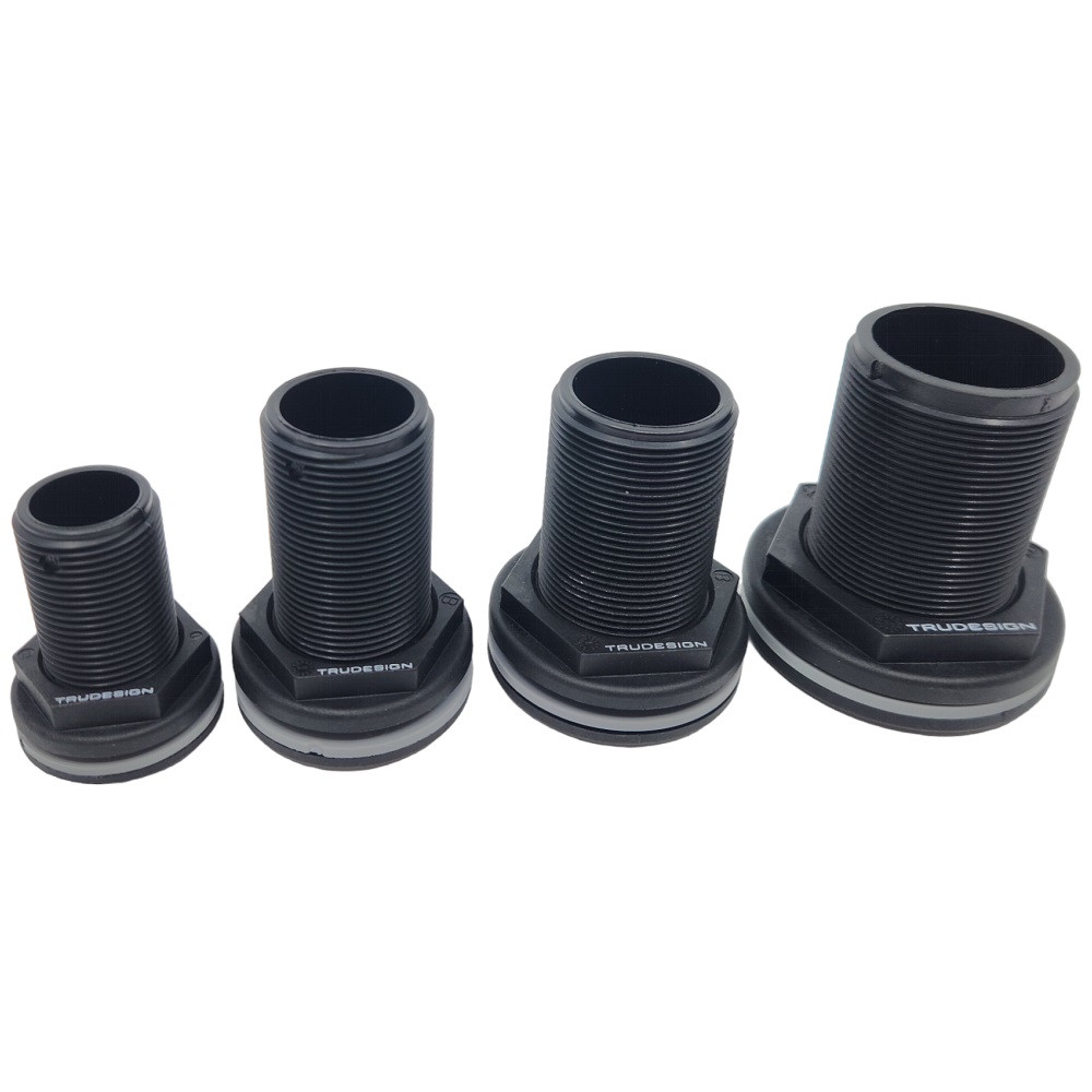 Trudesign Skin Fittings - Domed Black - Boaters World