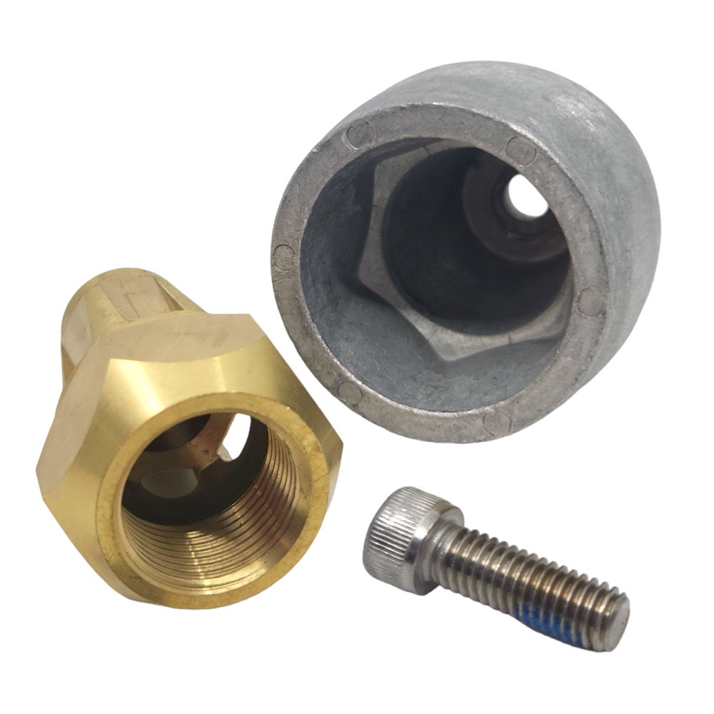 Aftermarket Mercruiser Bravo 3 Prop Anode Aluminium + Insert