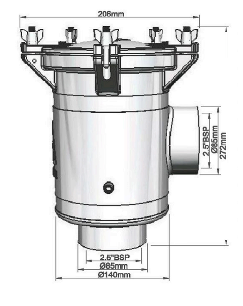 Product Categories - Seawater Strainers - Bottom In Side Out Strainers ...
