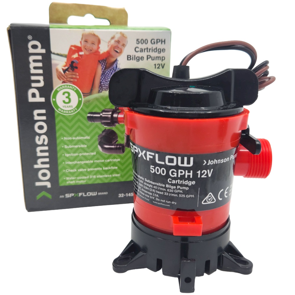 SPX Johnson 32-1450-01 Cartridge Bilge Pump 31L/min 12 Volt - Boaters World