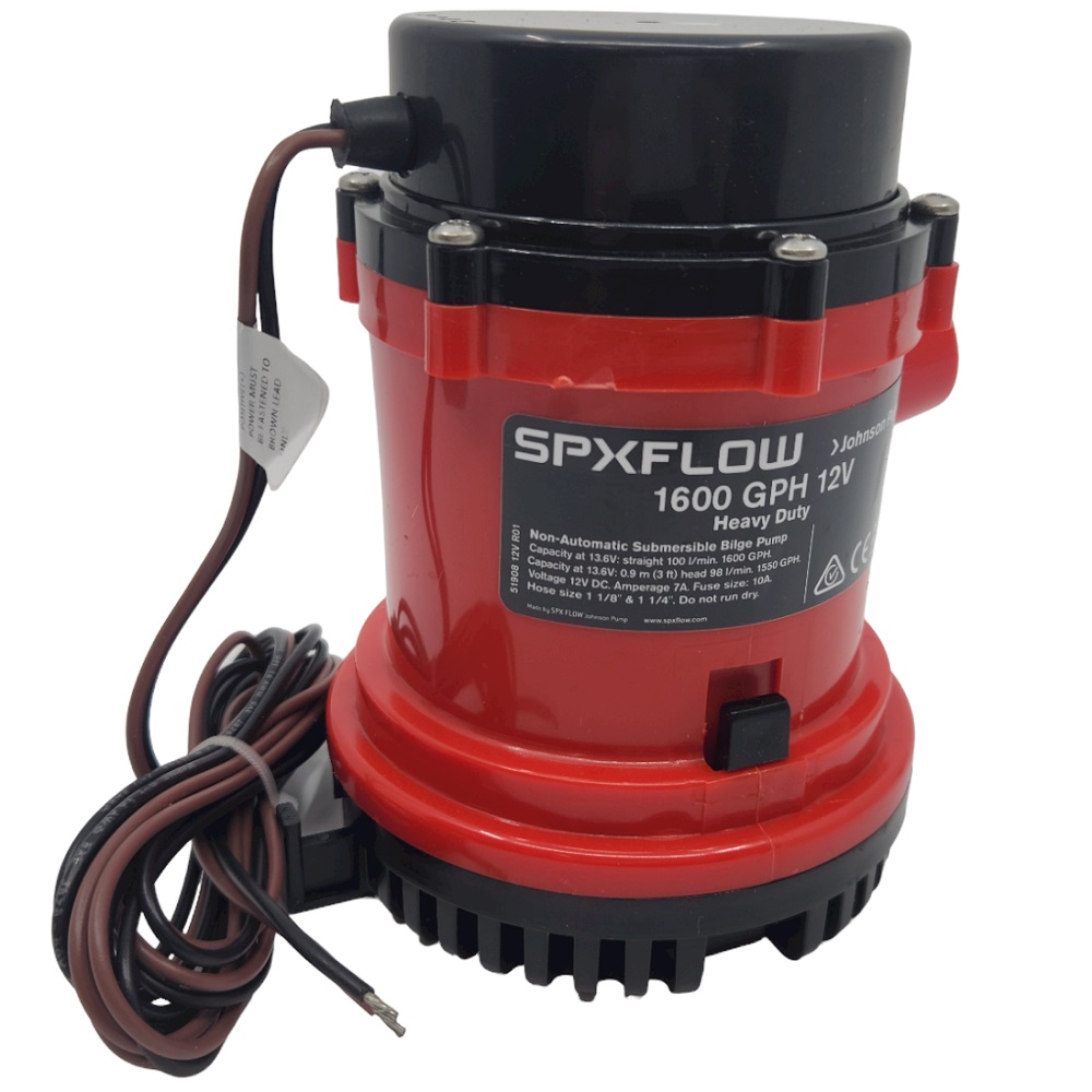 SPX Johnson 32-1600-01 Heavy Duty Submersible Bilge Pump 100L/min 12 ...