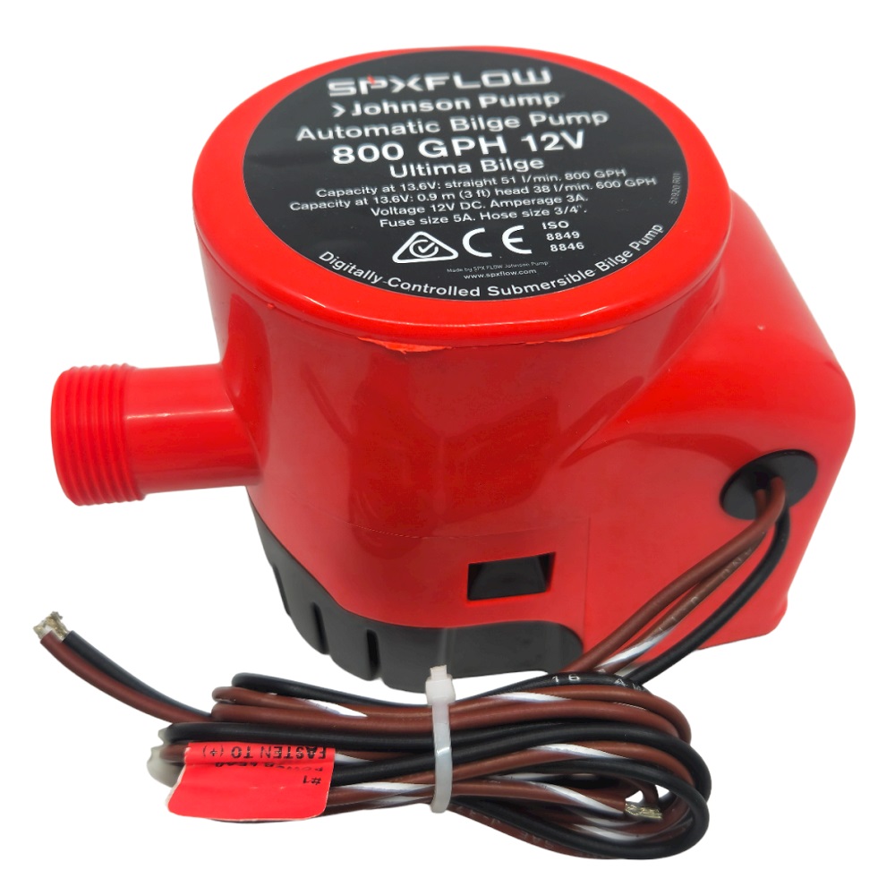SPX Johnson 32-47259 Ultima Automatic Submersible Bilge Pump 50L/min 12 ...