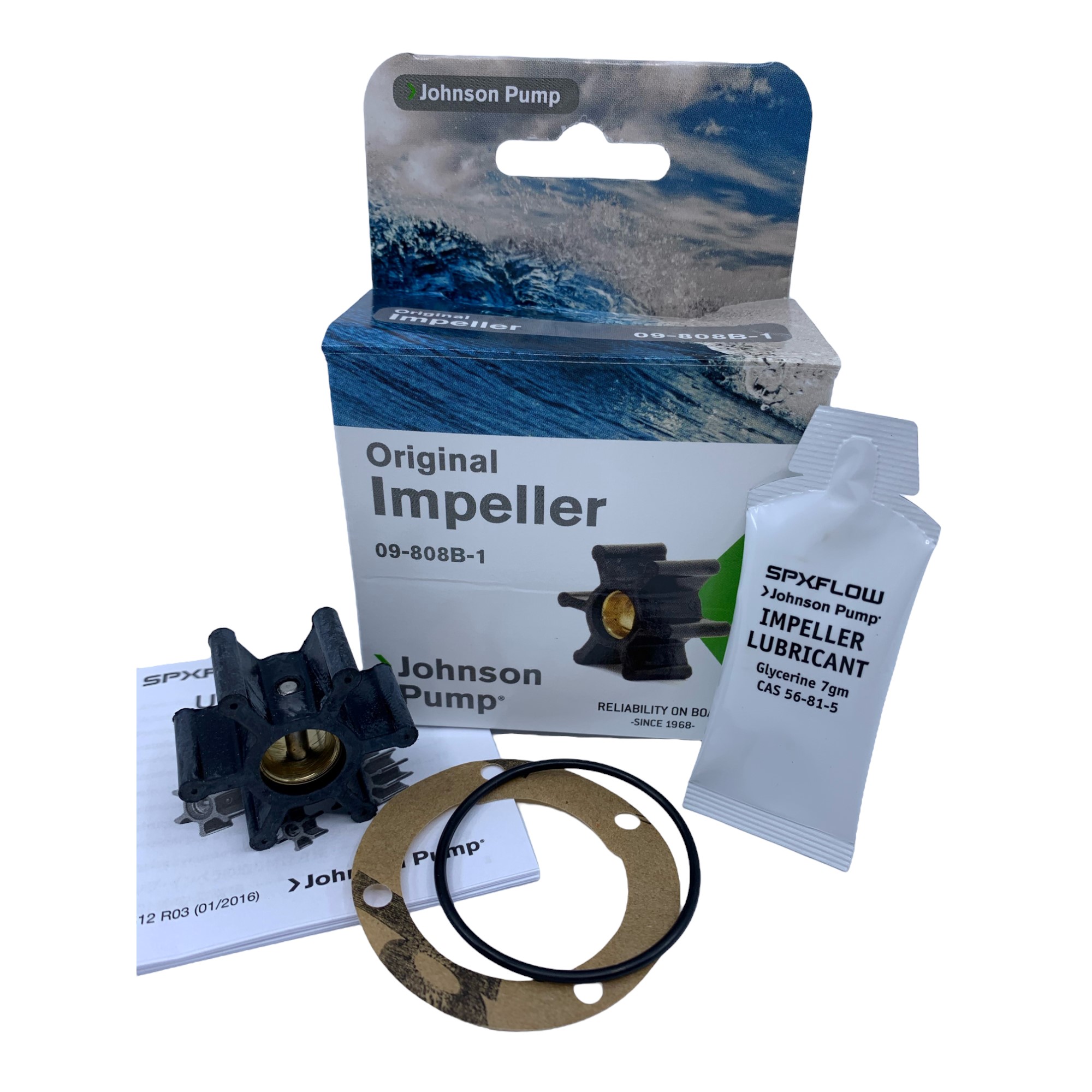 Genuine SPX Johnson 09-808B Volvo Penta 21951342 Seawater Impeller ...